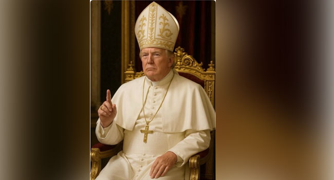 Trump Faces Criticism After Posting AI Image Of Himself As Pope ...