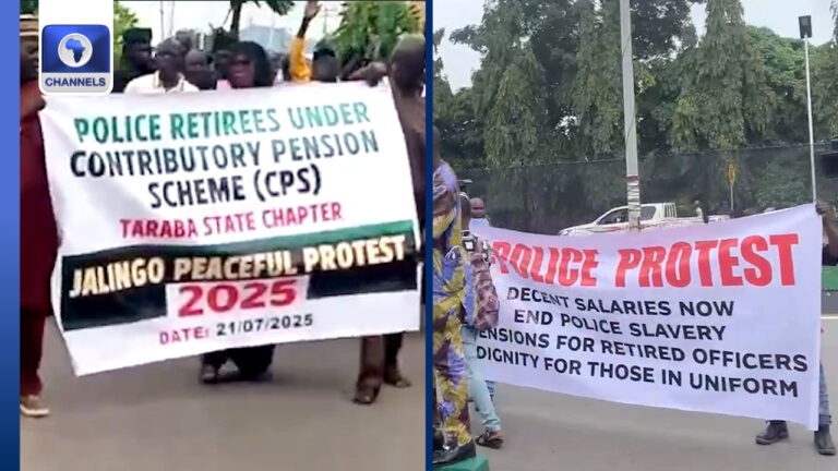 Retired Police Officers In FCT, Taraba Protest Against Poor Welfare ...